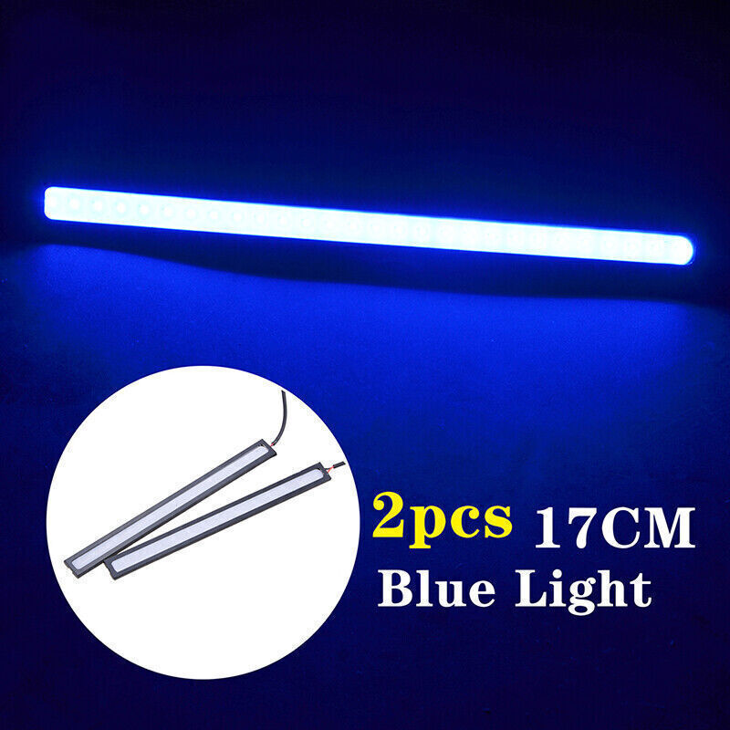 1-10 Pack 12V LED Strip DRL Daytime Running Lights Fog COB Car Lamp ...