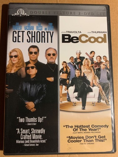 2 DVDs "GET SHORTY & BE COOL" John Travolta, Uma Thurman, Gene Hackman ...