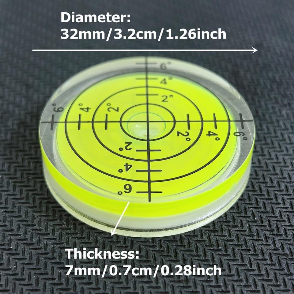 3Pcs Small Circular Bubble Levels 32x7mm Round Spirit Level Measuring Layout Too | eBay