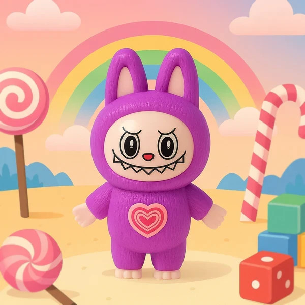 Face-Changing Labubu Keychain Toy Multi-Color | eBay