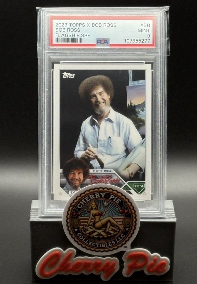 2023 Topps X Bob Ross The Joy of Baseball Bob Ross Flagship #BR SSP PSA ...
