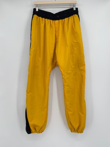 Daniel Patrick Mens Yellow Black Zip Ankle Parachute Track Pants Sz XXL | eBay