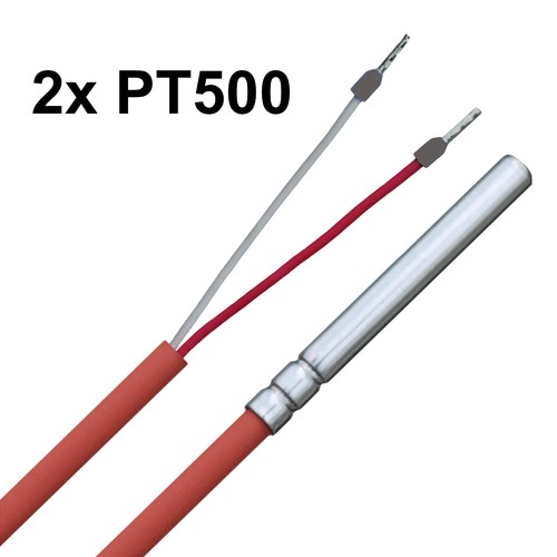 2 Stück PT500 / PT 500 Temperaturfühler Temperatursensor ...