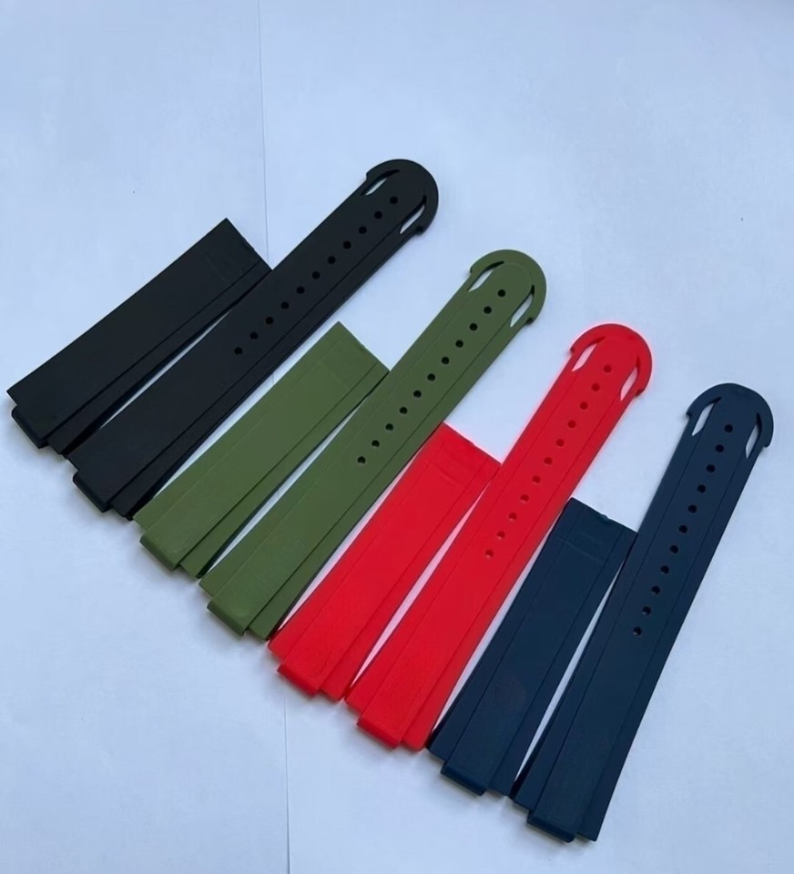 24x12mm Rubber Convex Strap Watchband For Oris Aquis 7730 7740 43mm | eBay