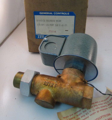 ITT General Controls K10AB122 Solenoid Gas Valve 3/8'' 240V | eBay