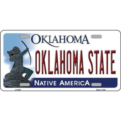 Oklahoma State License Plate Metal Sign Plaque Art Car Truck Wall Home ...
