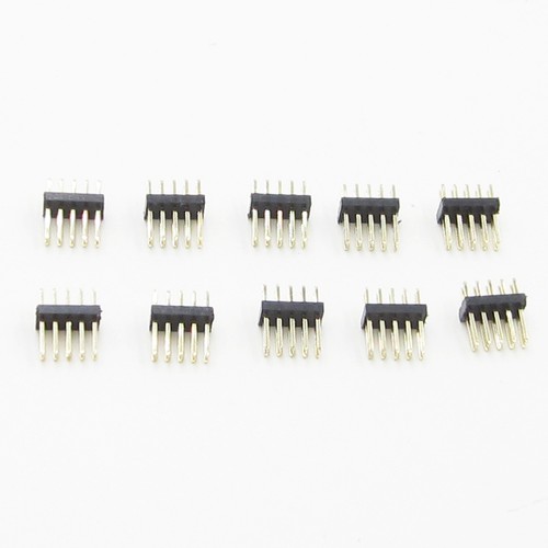 50PCS Gold Plated 1.27mm Pitch Male 2x5 Pin 10 Pin Straight Pin Header ...
