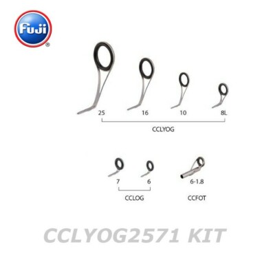 Fuji O-Concept Spinning guide set(CCLYOG2571) incl. Top guide for rod ...