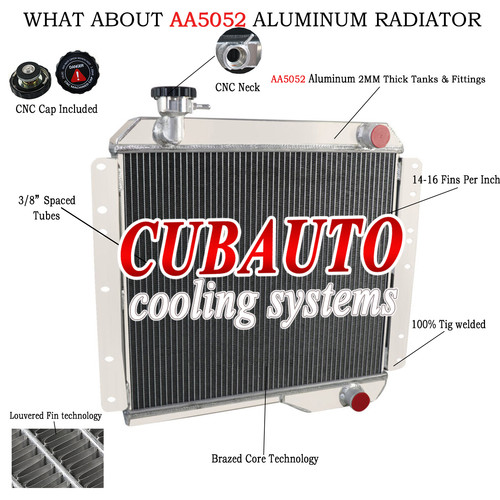 3-Row Radiator For 1977-1984 Toyota Landcruiser 40 Series HJ45 HJ47 2H ...