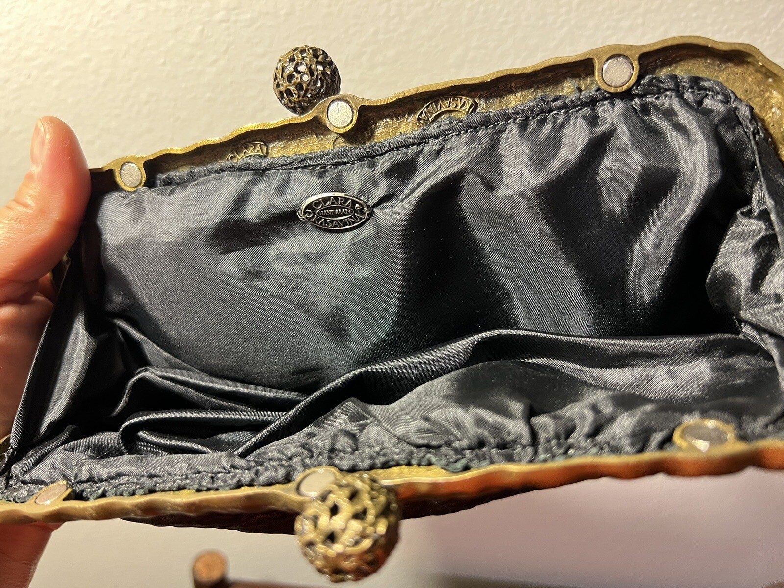 Clara Kasavina Vintage Handmade Copper Leather Evenin… - Gem