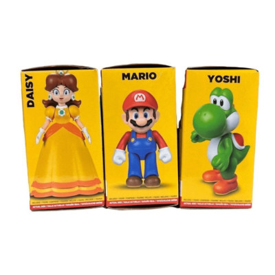 SUPER MARIO -NINTENDO 2.5" MARIO & YOSHI & DAISY COLLECTIBLE . JACKS ...