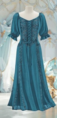 PYRAMID COLLECTION MEDIEVAL DRESS ELIZABETHAN RENN FAIRE HALLOWEEN ...