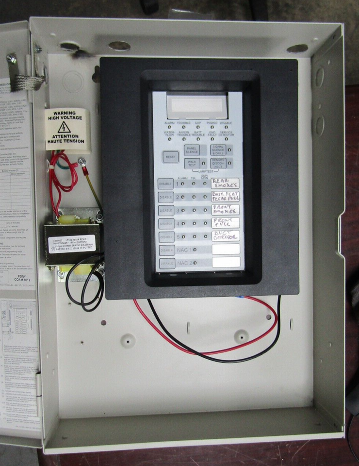 😃EDWARDS 1.25 AMP FIRESHIELD PLUS FIRE ALARM CONTROL PANEL 120 VAC ...