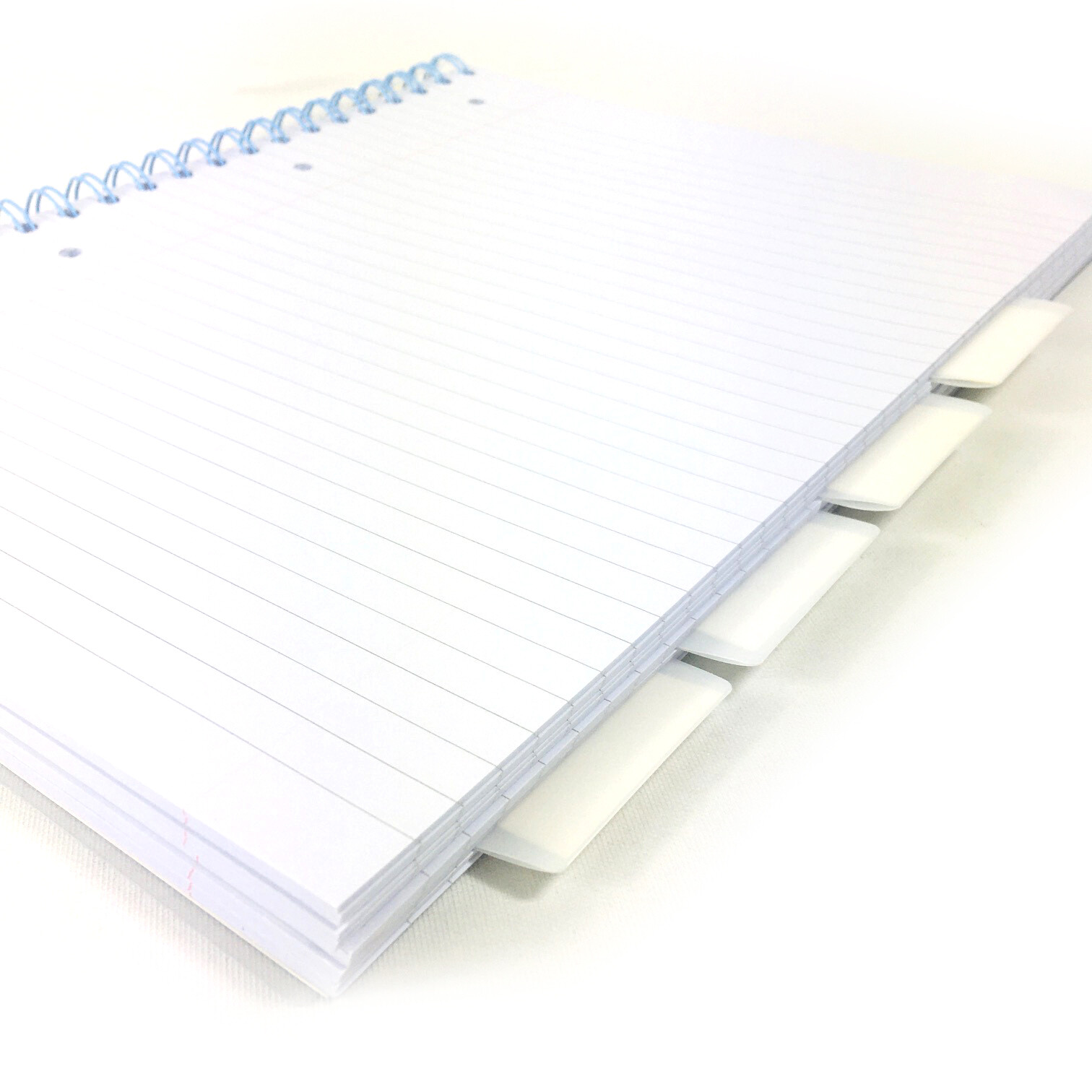 A4/A5 Project Book Spiral Notebook 250Pages 5 Subject Dividers Pad ...