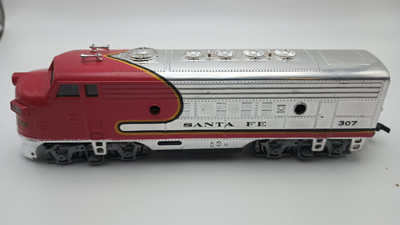 Bachmann HO Scale Santa Fe #307 F7A Diesel Locomotive Chrome Tested ...