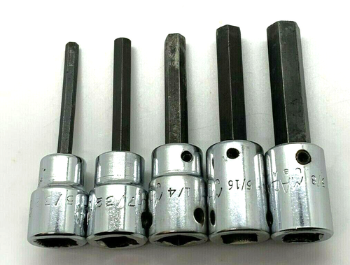 🇺🇸 MAC Tools 5/32" - 3/8" SAE DR Socket Allen Key Hex Long Bit Driver ...