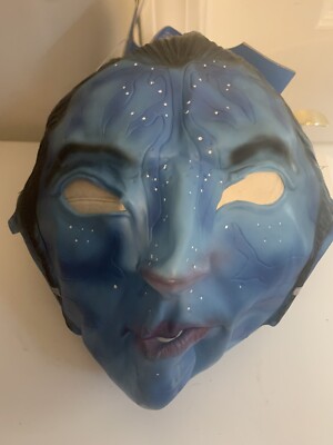 New Rubies Avatar Jake Sully Mask Vinyl Adult Size OSFM Blue | eBay