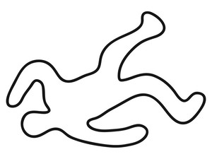 Dead Body Outline Police Line
