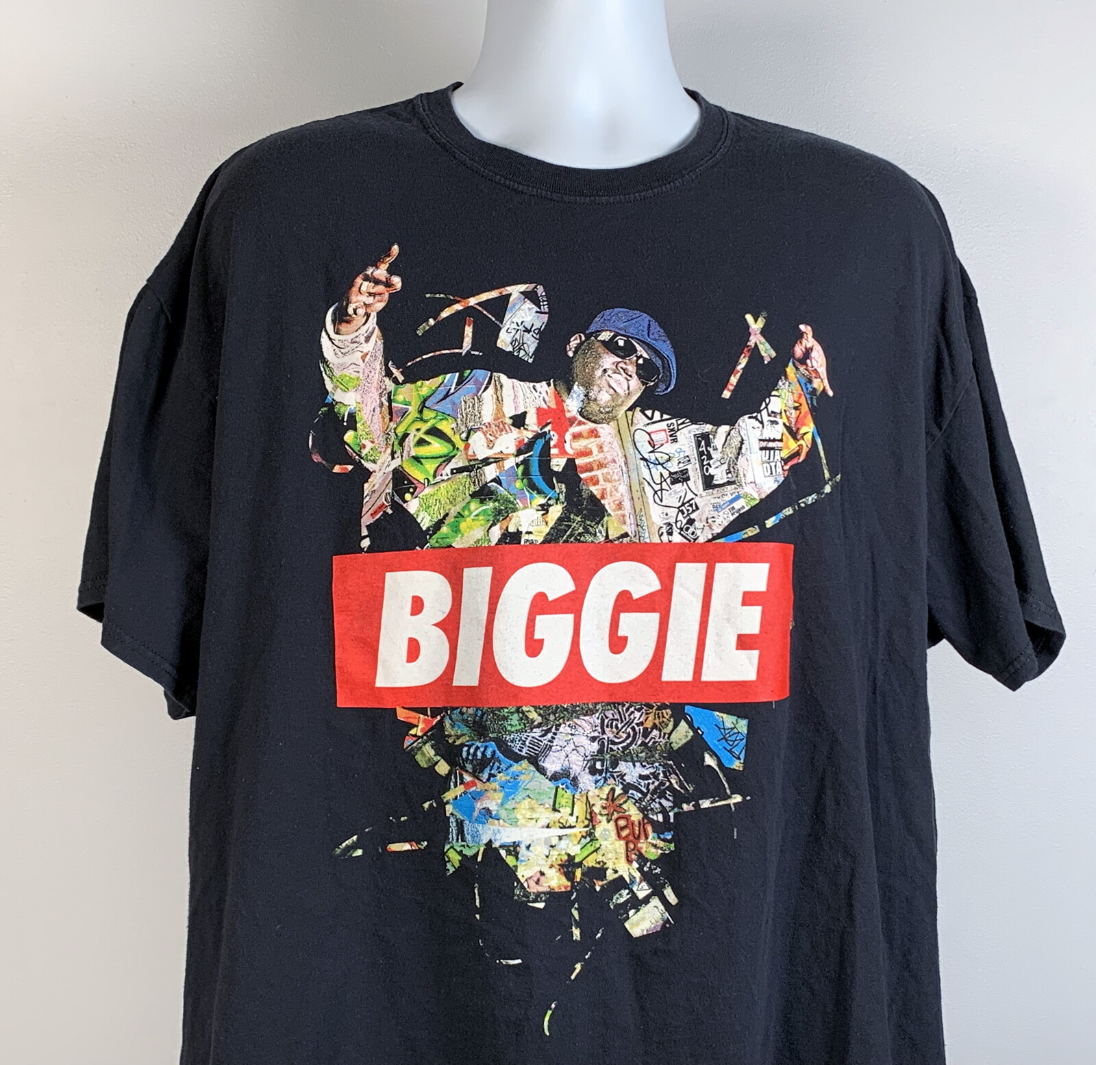 Rapper Notorious BIG Biggie Smalls Graffiti Design T … - Gem