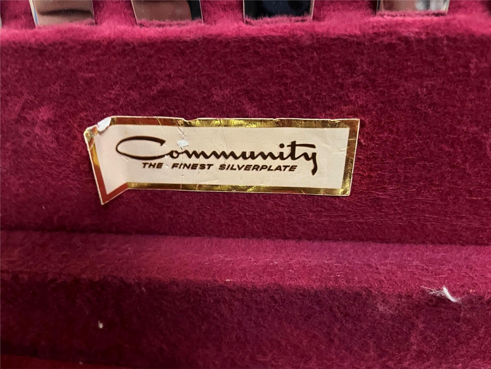 VTG Community finest Silverplate Silverware Set in Wooden Box | eBay