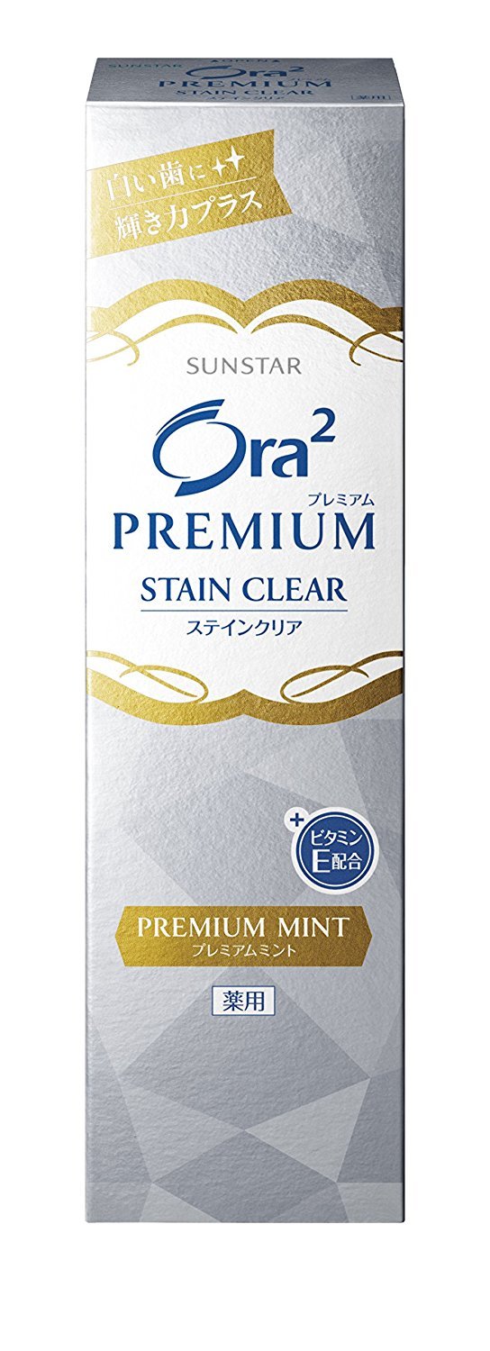 FS SUNSTAR Ora 2 Ora2 Stain Clear PREMIUM Toothpaste Whitening Mint ...