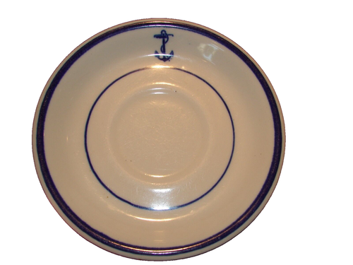 Vintage Shenango China Navy Fouled Anchor Mess Hall Plate Restaurant ...