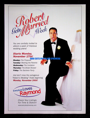 Everybody Loves Raymond HBO TV Channel 2003 Print Magazine Ad Poster ...