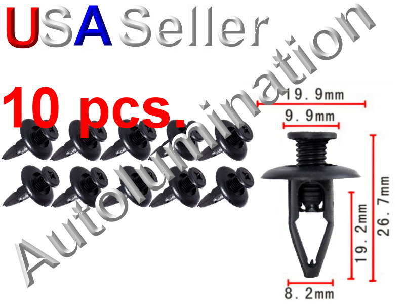 Ford Mazda Mud Flap Rivet Fender Shield Retainer 63844-01A00 6384401A00 ...