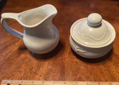 Pfaltzgraff Color Medley Buff Sugar And Creamer Set | eBay