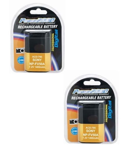 2X Batteries for Sony FDR-AXP33, FDR-AXP35, FDR-AX700, HDR-CX450, HDR ...