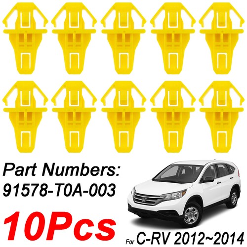10x Clips Fasteners Bumper Moulding Clips For Honda CRV 2012-2014 91578 ...