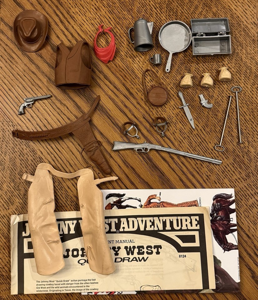 NICE Vintage Marx Johnny West Adventure Quick-Draw Johnny West Action ...