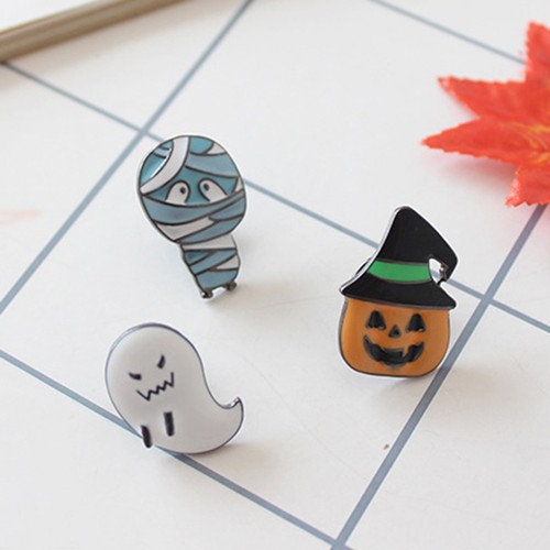 4 Pcs Halloween Accessories for Women Alloy Brooches Adorable Pumpkin ...