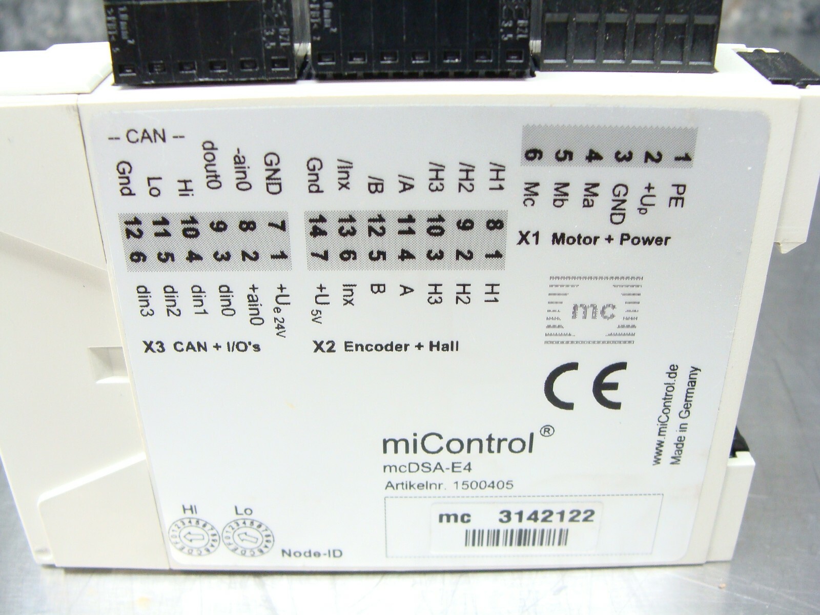 MiControl mcDSA-E4 150405 DIN Rail Mount 4ch Servo Amplifier / Motor Controller | eBay