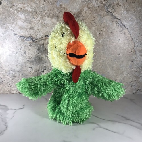 PRIMROSE SCHOOLS PERCY THE GREEN & YELLOW ROOSTER HAND PUPPET STUFFED ...