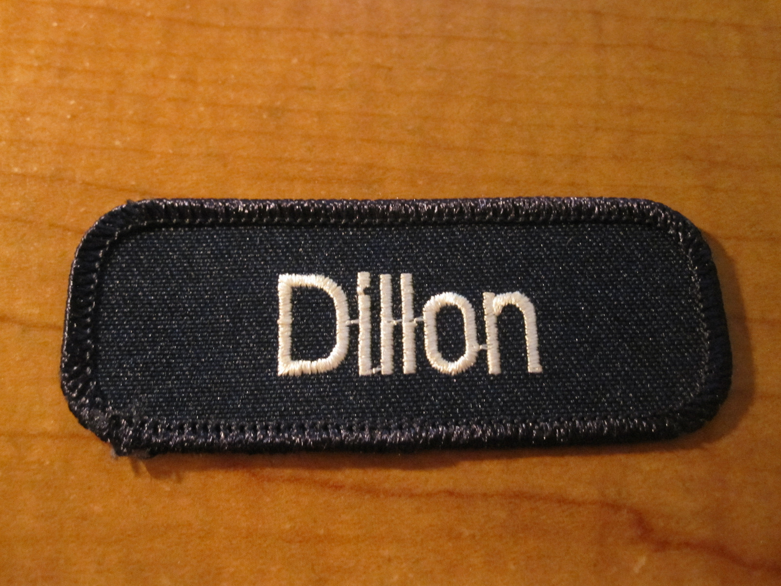 DILLON Uniform Name Tag Embroidered Cloth PATCH Service Station Biker ...
