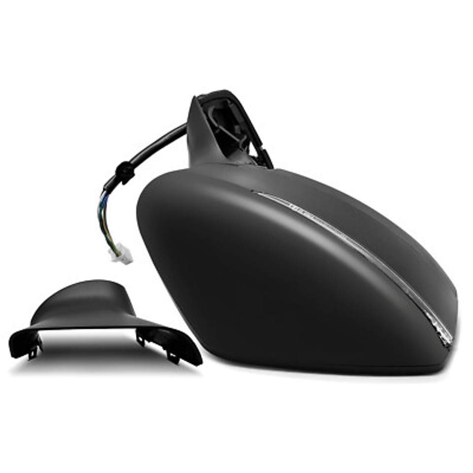 Passenger Black Mirror with Heated Power Glass Adjust for Nissan Versa ...