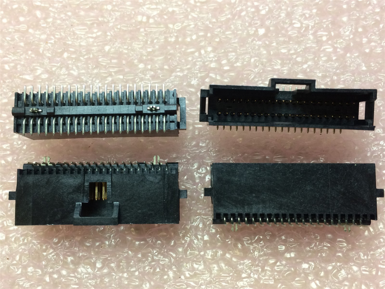 104549-6 AMP CONN HEADER VERT .050 40POS AU 2 PIECES | eBay