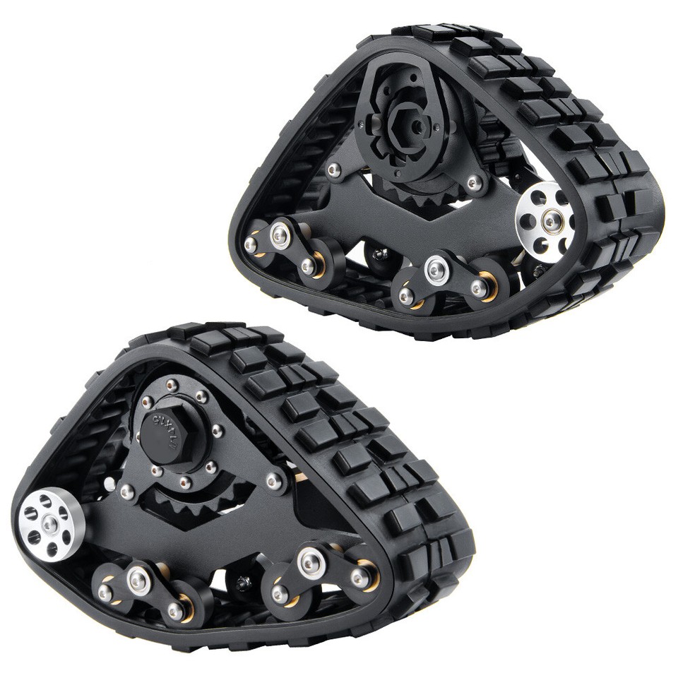 Snow Tracks Wheels For 1/10 RC Axial SCX10 TRX4 Offroad Crawler Car ...