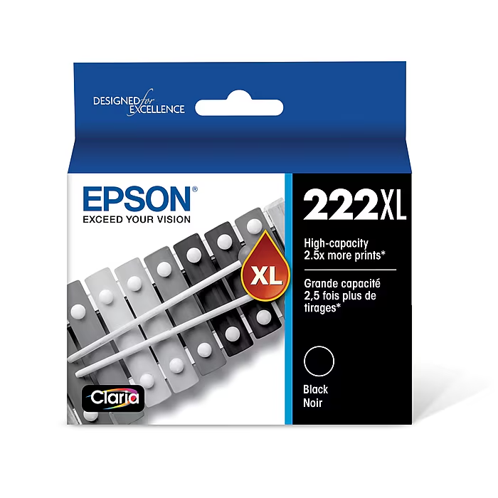 Original Epson 222XL / 222 Ink Cartridge Black or tri-colors for XP ...