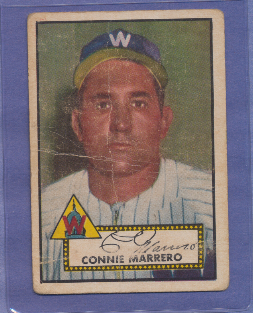 1952 Topps Connie Marrero #317 HIGH NUMBER Senators LOW GRADE Nice ...