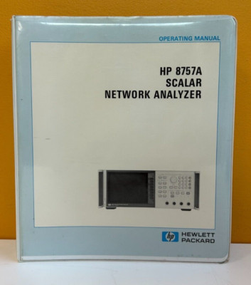 Manuals & Books - Scalar Network Analyzer