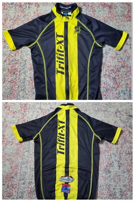 Squadra Full Zip Short Sleeve Cycling Jersey-Black/Yellow Accents ...
