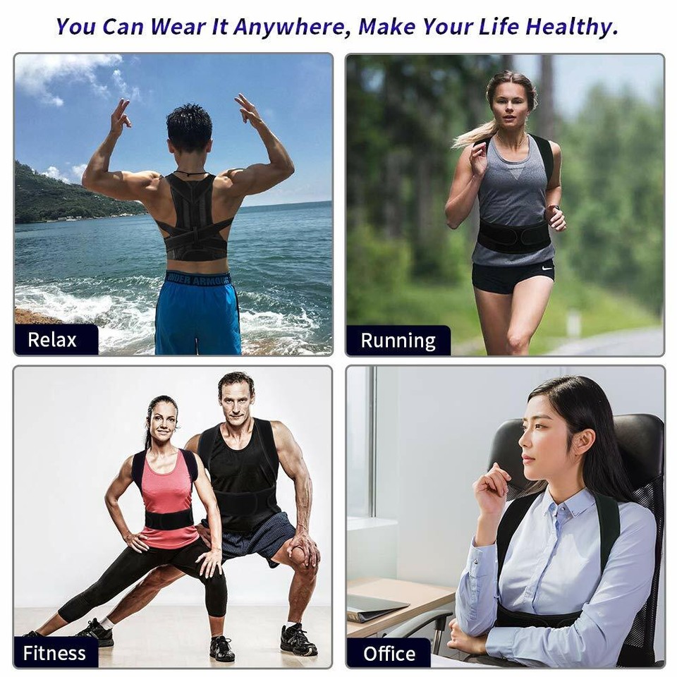 Orthopedic Posture Corrector Back Shoulder Support Correct Brace Belt ...