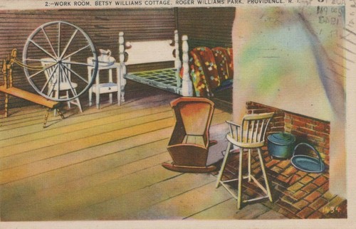 Work Room Betsy Williams Cottage Providence RI Vintage White Border ...