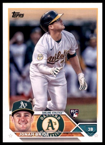 Jonah Bride Rookie 2023 Topps #95 Oakland Athletics | eBay