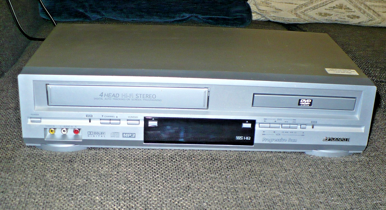 SANSUI VRDVD4100BC DVD/VCR COMBO VHS VCR PLAYER RECORDER -Tested (see ...