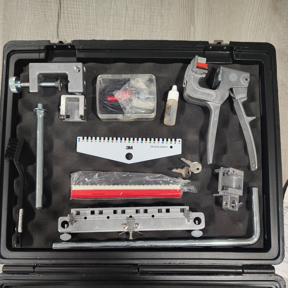 5 / 25 pair hand presser tool kit 3M 710 modular splicing & case | eBay