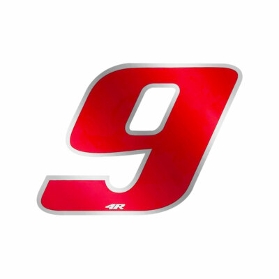 Sticker Number Race for Motorcycle " 9 " Red 65 X 85 MM | eBay UK