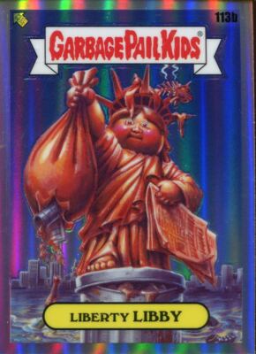 Garbage Pail Kids Chrome Series 3 Refractor Base Card #113b LIBERTY LIBBY | eBay